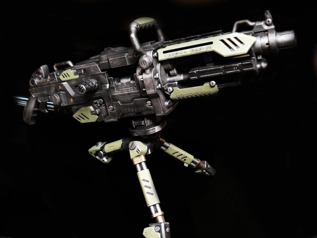 nerf-vulcan-machine-gatlin-gun-custom-modified-aliens-halo-m41-a ...