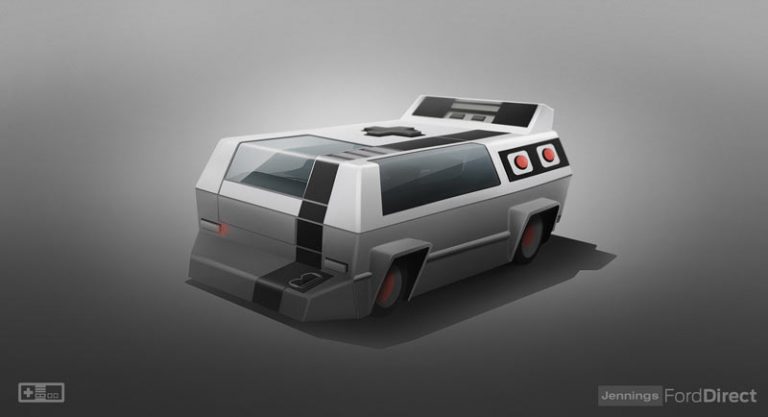 Classic Game Consoles Redesigned as Cars - InfiniGEEK